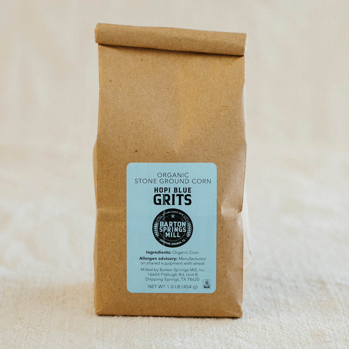Stone Ground Grits (certified organic) - Barton Springs Mill