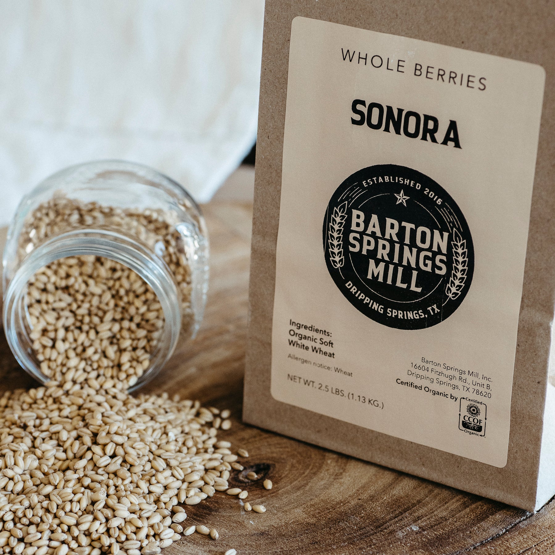 Sonora Wheat Berries (certified organic) - Barton Springs Mill