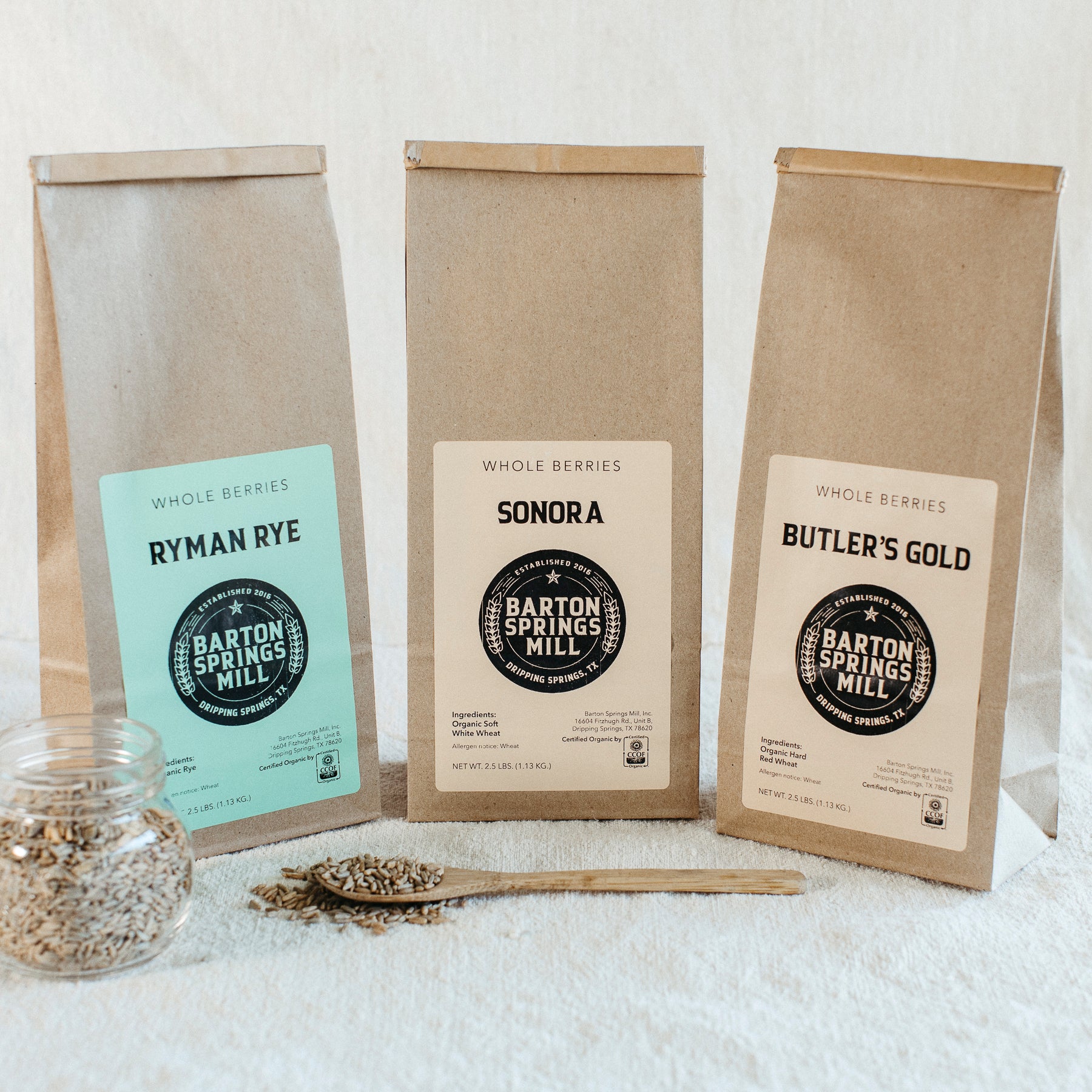Whole Berry Bundle (certified organic) - Barton Springs Mill